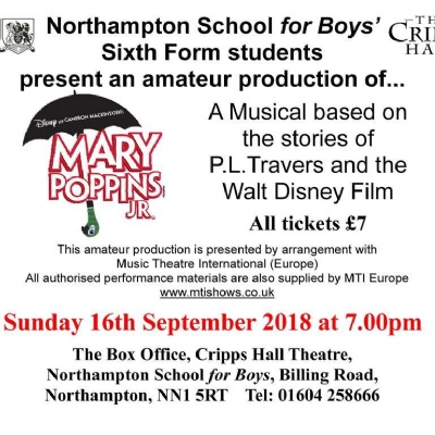 Northampton School for Boys - NSB Sixth Form Production: Mary Poppins ...